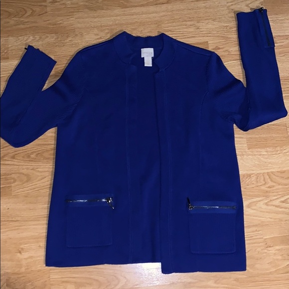 Chico's | Sweaters | Chicos Womens Size Small Blue Cardigan | Poshmark